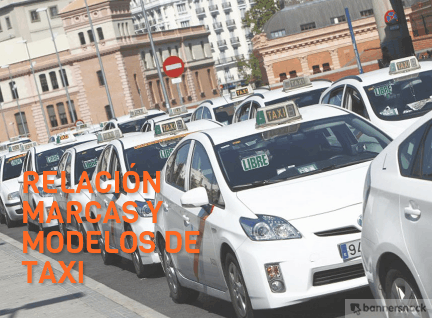Relación de marcas y modelos de Taxi de Madrid - Flota de taxis