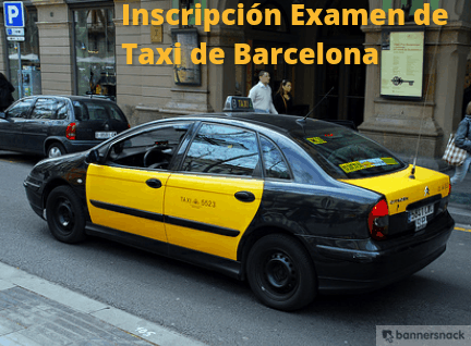 Inscripción para el Examen de Taxi de Barcelona - Credencial Taxista 2017